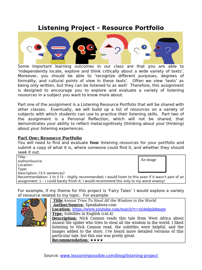 Listening Project Resource Guide | PDF | Human Communication | Cognition