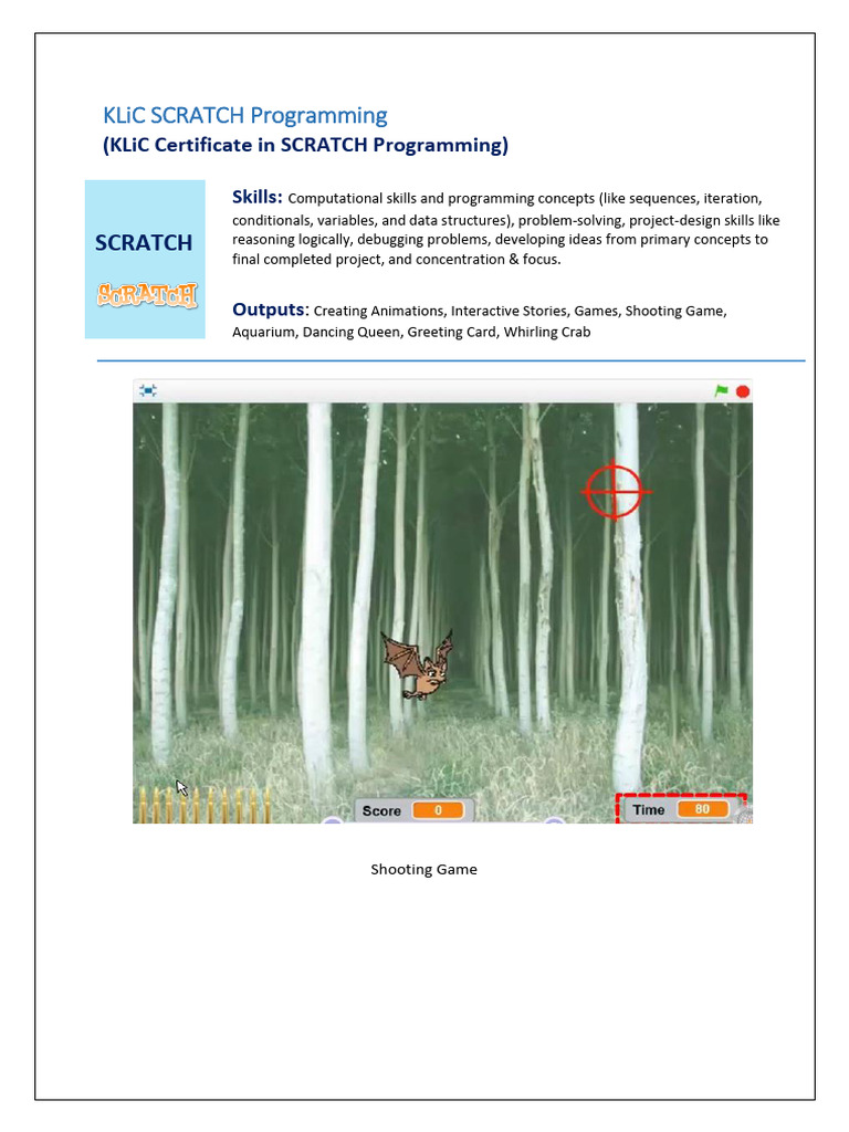 KLiC SCRATCH Programming | PDF