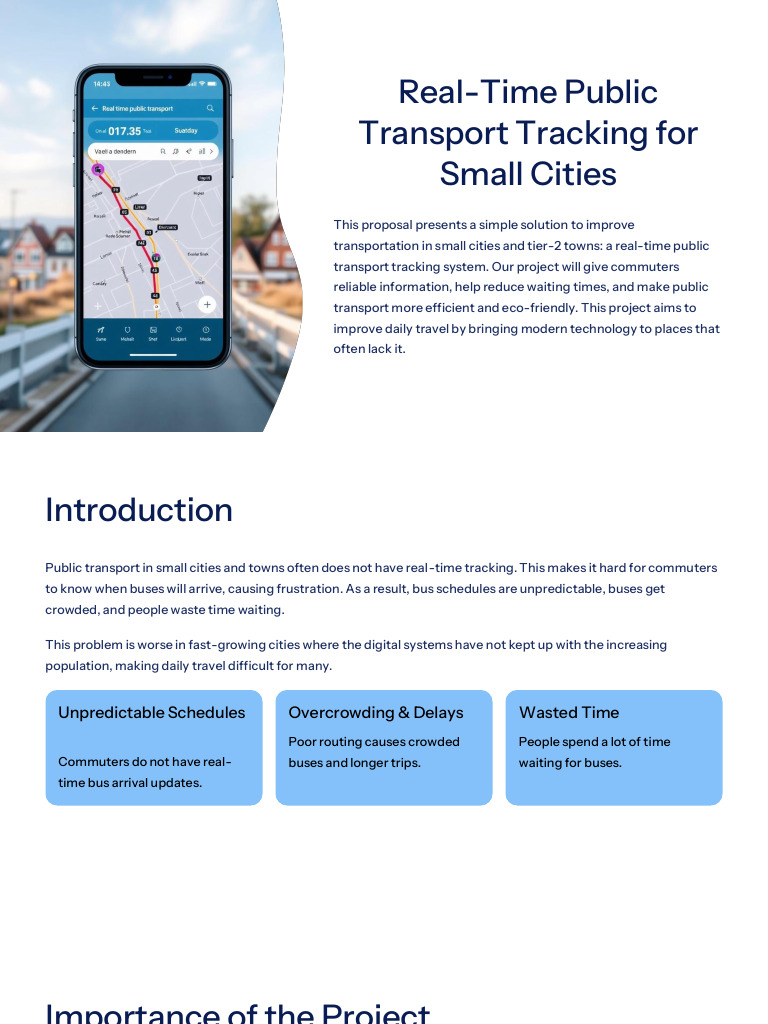 Real-Time Transport Tracking for Small Cities | PDF | Transport ...