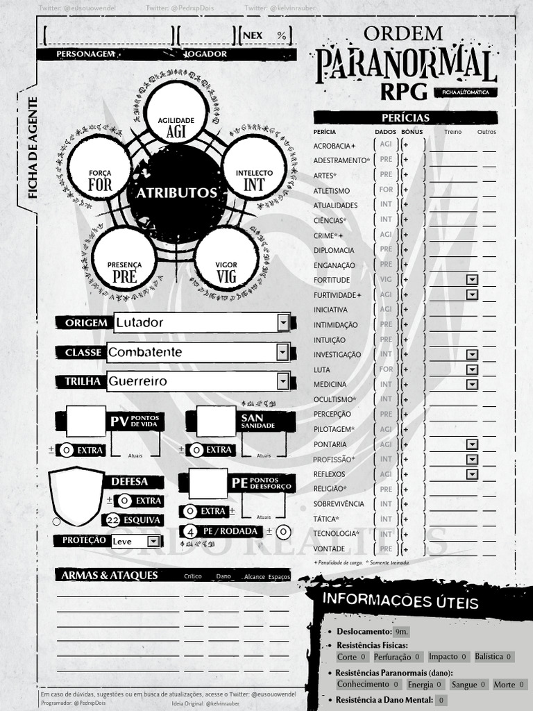 Baionneta silva neta, nex 20 ordem paranormal | PDF