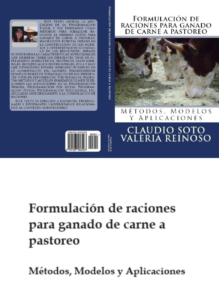 Formulación de Raciones para Ganado de Carne A Pastoreo | PDF | sal | Alimentos