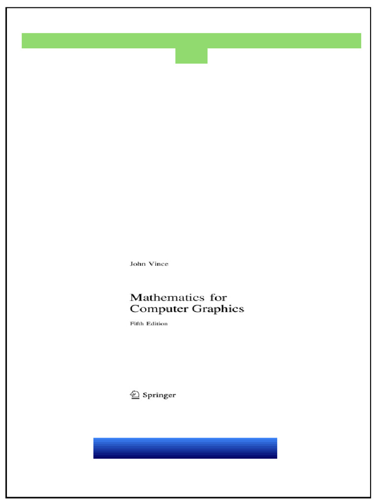 Mathematics for Computer Graphics John Vince digital download | PDF ...