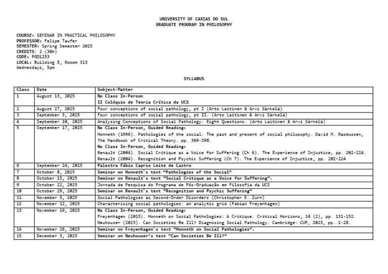 Seminar on Social Pathologies 2025 | PDF