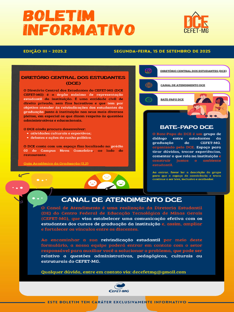 Boletim Informativo DCE 2025.2 - Edição III | PDF | Pedagogia ...