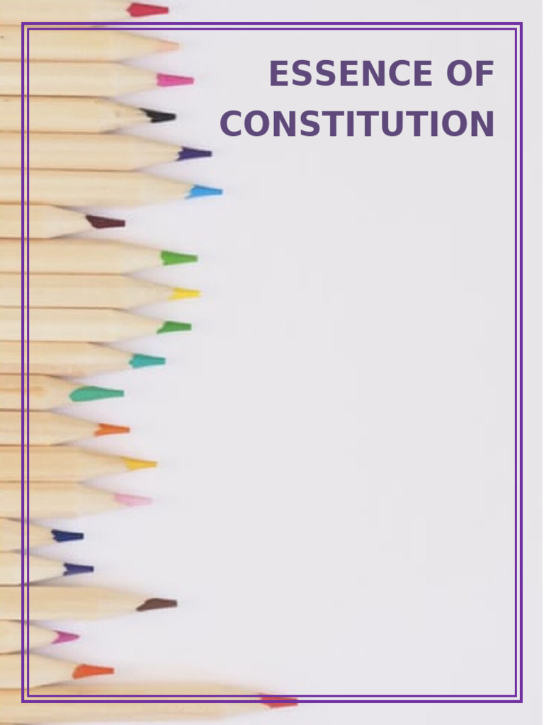 EIC Micro Project on Constitution | PDF