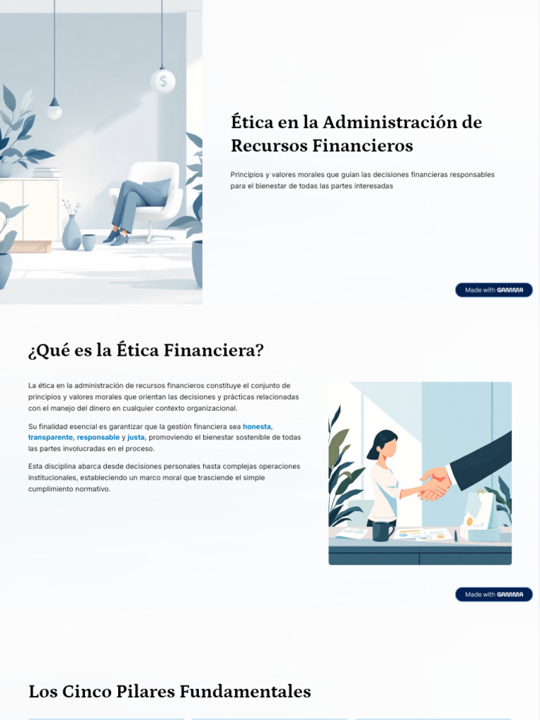 Ética en la Administración Financiera | PDF | Responsabilidad | Economias