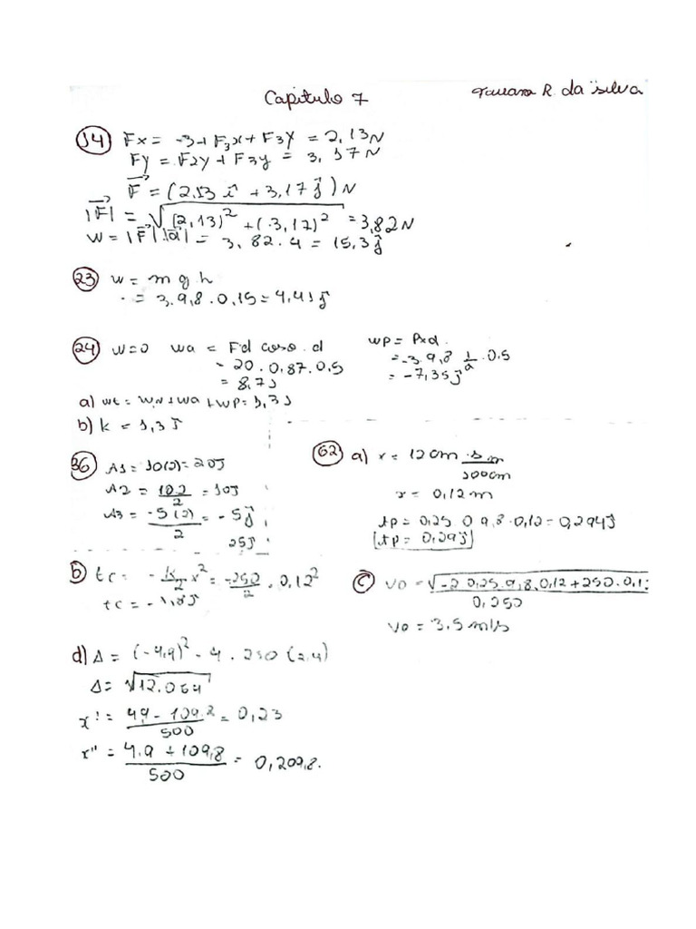 Lista 05 de F-Sica - Docx 2 | PDF