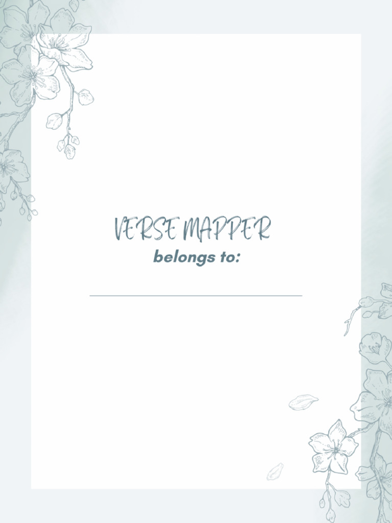 Happy Planner Original Verse Mapper V Digital Download (7 × 9.25 In) | PDF