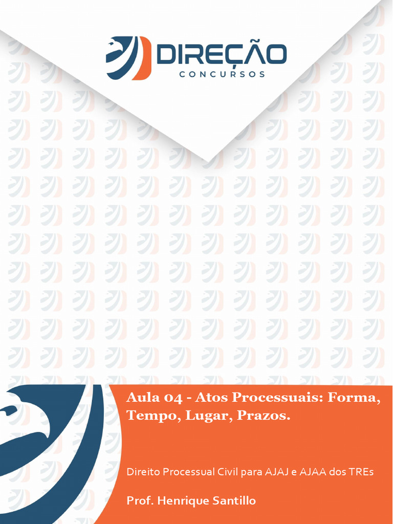 Atos Processuais: Forma, Tempo e Prazos | PDF | Sentença (jurídico ...