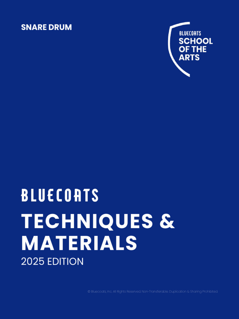 Bluecoats 2025 Snare Audition Packet | PDF | Tempo | Audition