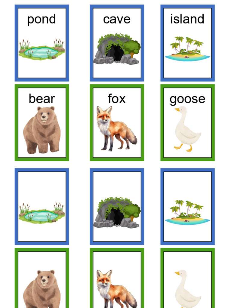 Flash Cards - Natural Things | PDF