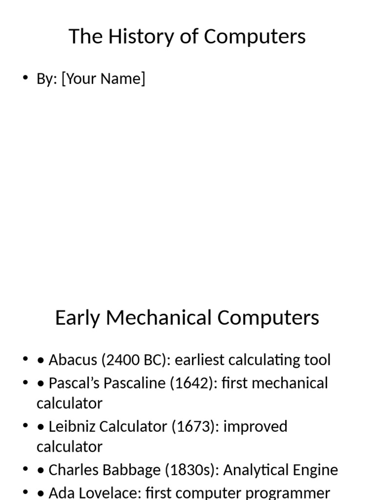 Evolution of Computer Technology | PDF