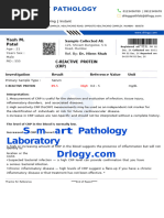 TSH Test Report Format Example Sample Template Drlogy Lab Report | PDF ...