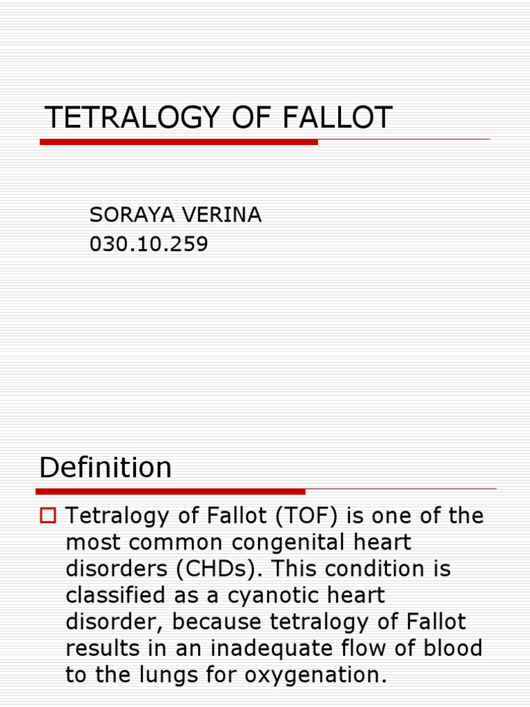 Tetralogy of Fallot SP B.inggris | PDF | Congenital Heart Defect | Heart