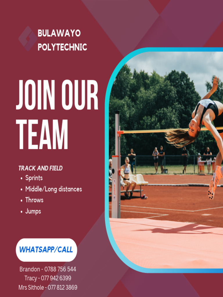 Join Bulawayo Polytechnic Track Team | PDF