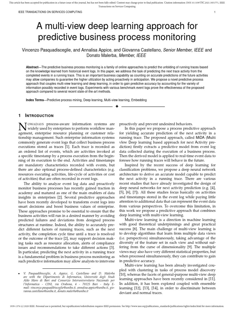 A Multi-View Deep Learning Approach For | PDF | Deep Learning | Statistical Classification