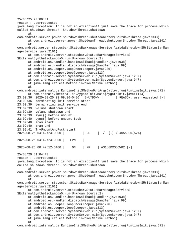 Android Shutdown Log Analysis | PDF | Embedded Linux Distributions ...