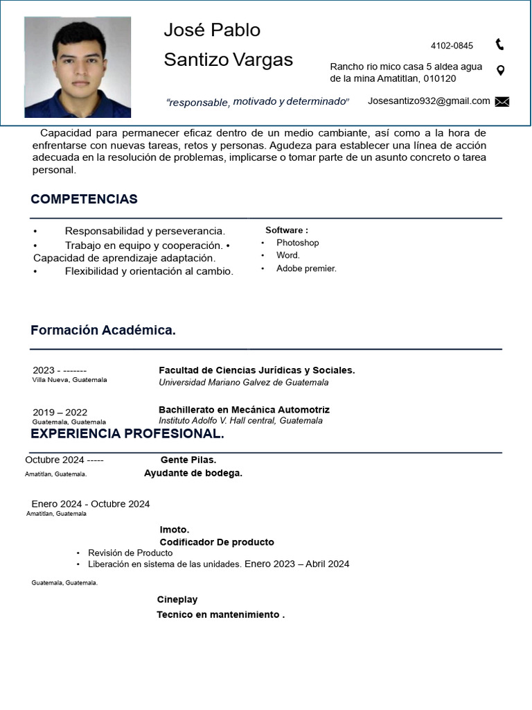 CV Jose Santizo 2 | PDF