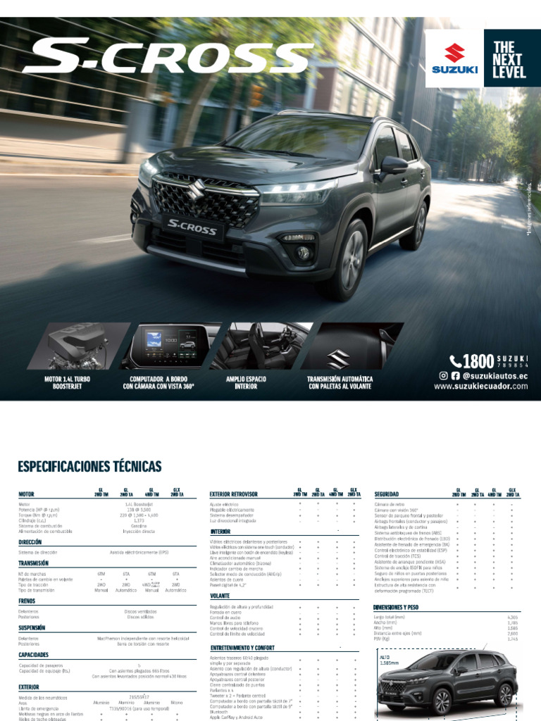 Szk S-cross Ficha Tecnica | PDF