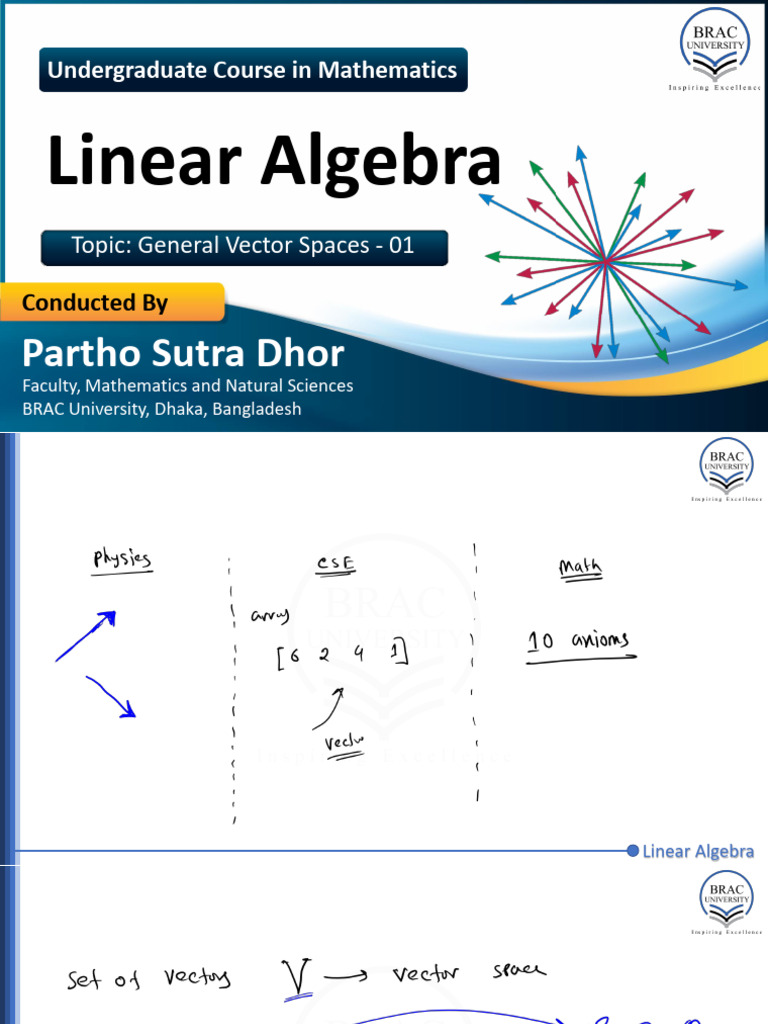 Understanding Vector Spaces in Linear Algebra | PDF | Linear Algebra ...
