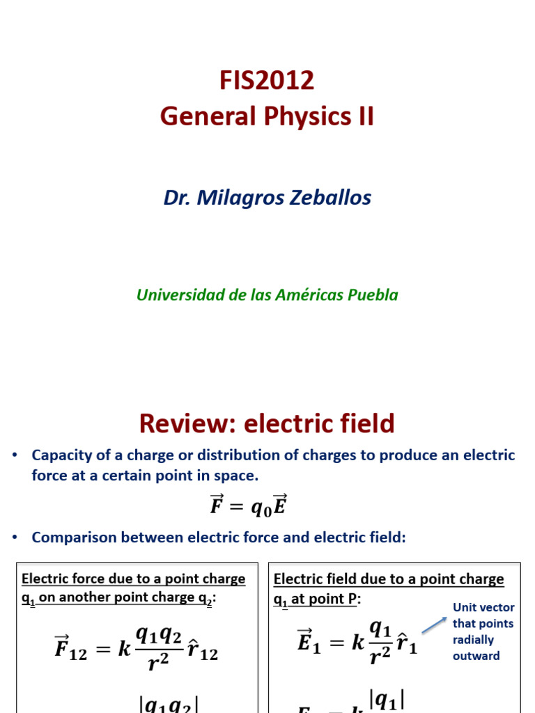 Electric Field Concepts and Calculations | PDF | Electric Field | Force