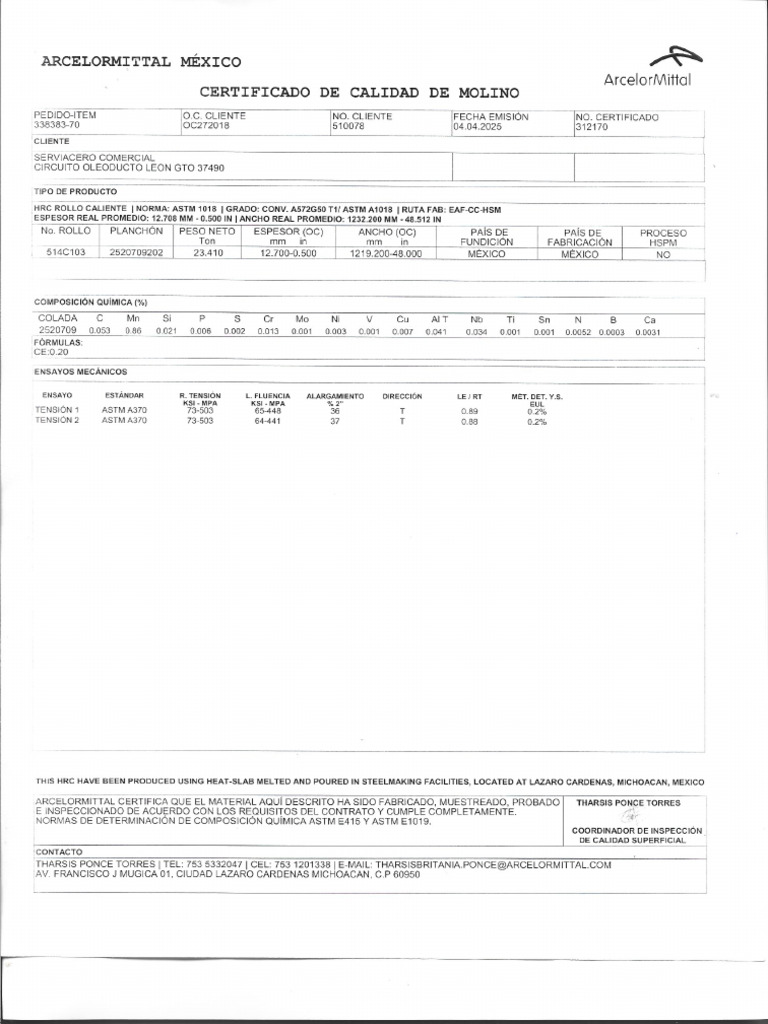 PL 1-2 4 X 10 GR.50 | PDF