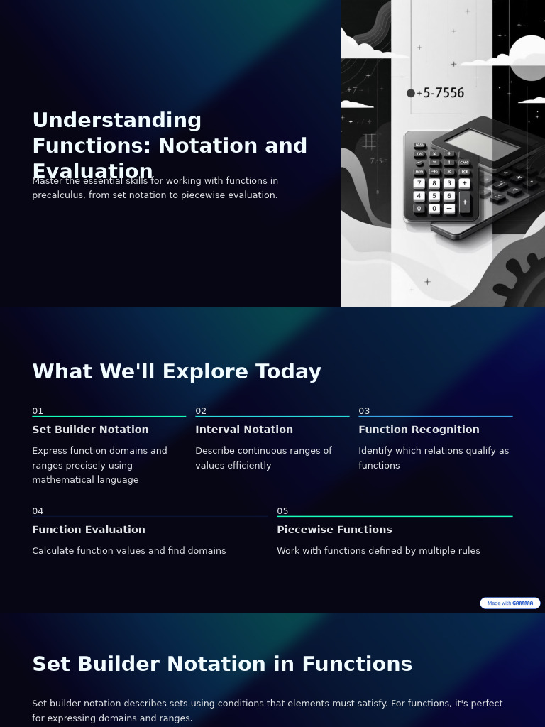 Mastering Function Notation & Evaluation | PDF | Function (Mathematics ...