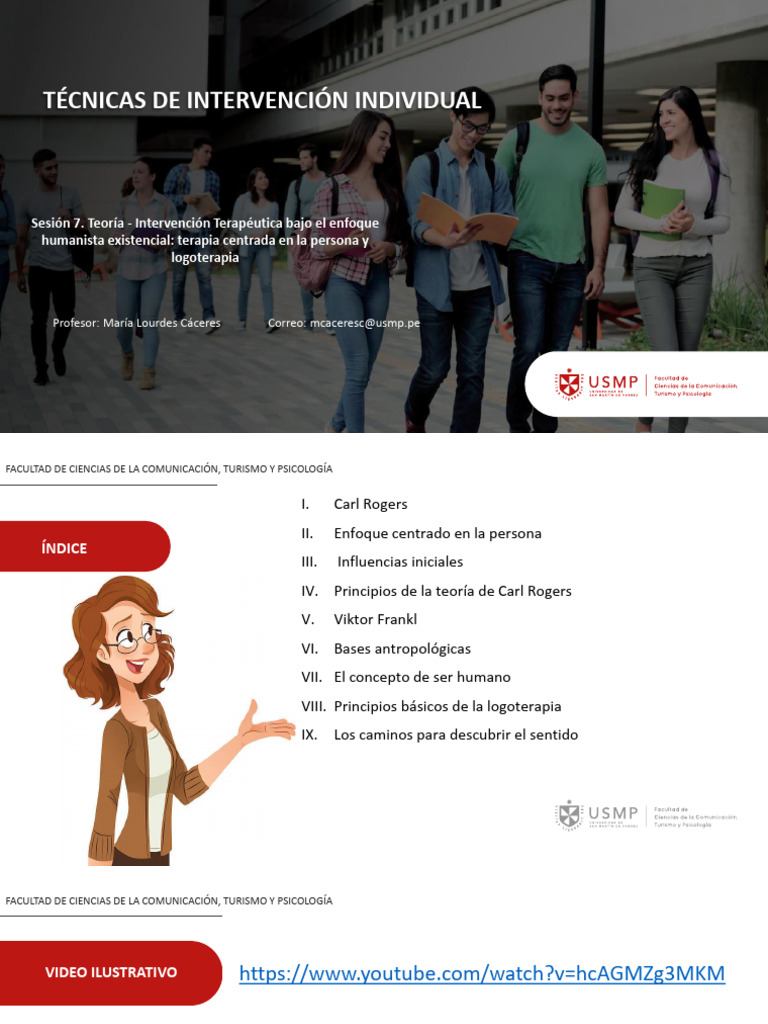 SESIÓN 7 - TEORÍA - TÉCNICAS DE INTERVENCIÓN INDIVIDUAL | PDF | Sicología