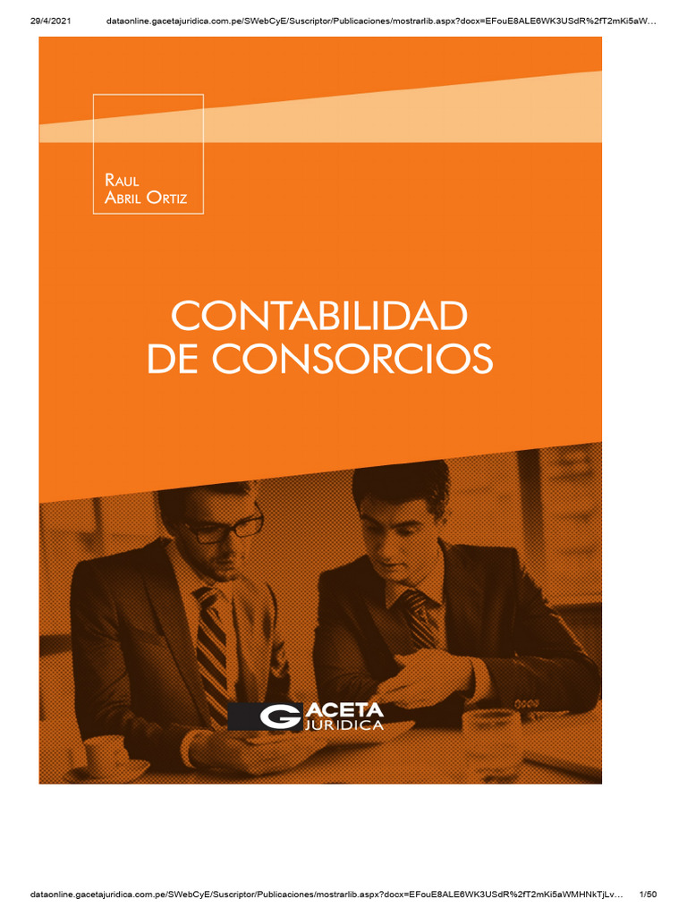 Contabilidad de Consorcios. | PDF