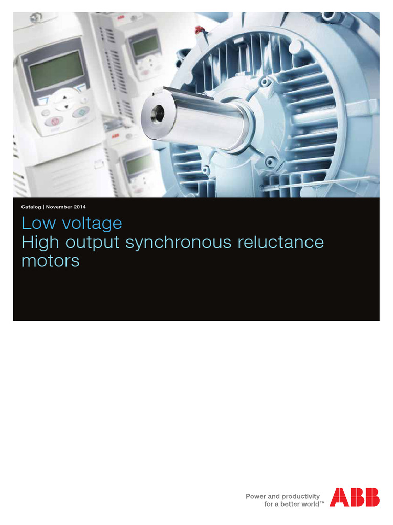 ABB-Catalog Low Voltage High Output SynRM 11-2014 LOW | PDF | Electric ...