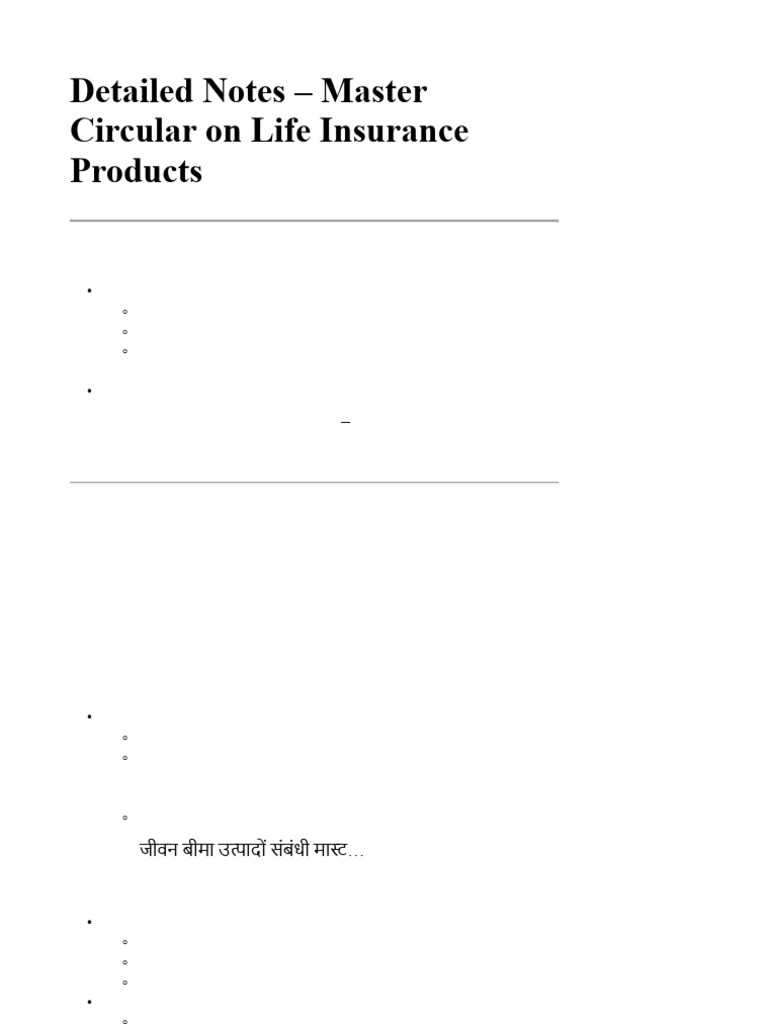 Detailed Notes On IRDAI Notifications and Details | PDF | Insurance ...