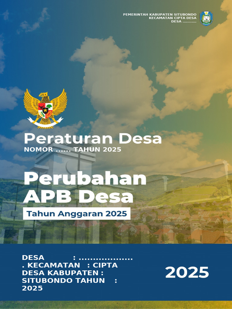 Perubahan APB Desa Situbondo 2025 | PDF