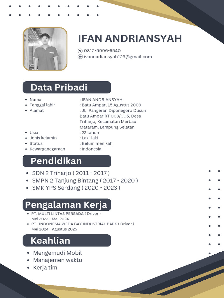 CV Ifan New | PDF