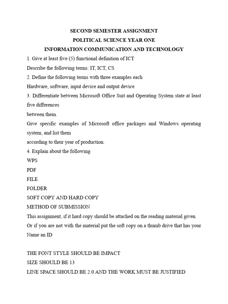Ict Assignment | PDF
