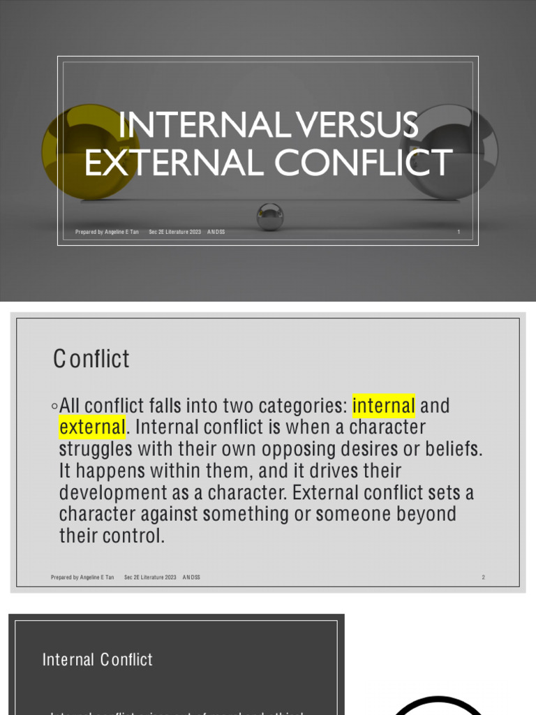 Internal Versus External Conflict | PDF