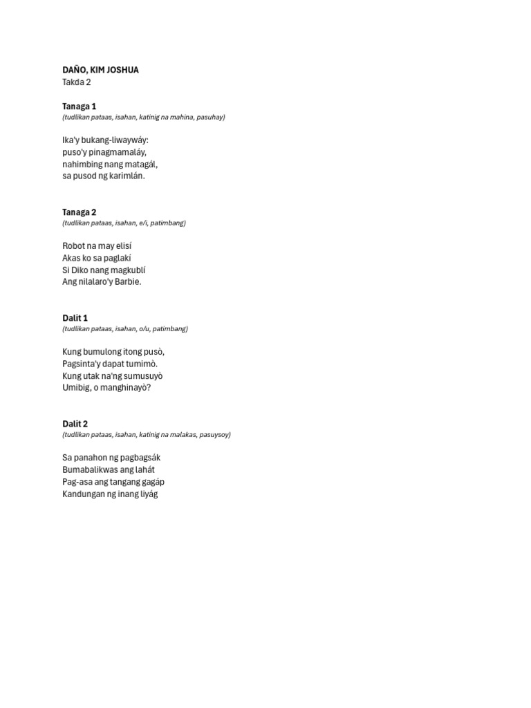 Dano Pl25 Takda2 | PDF