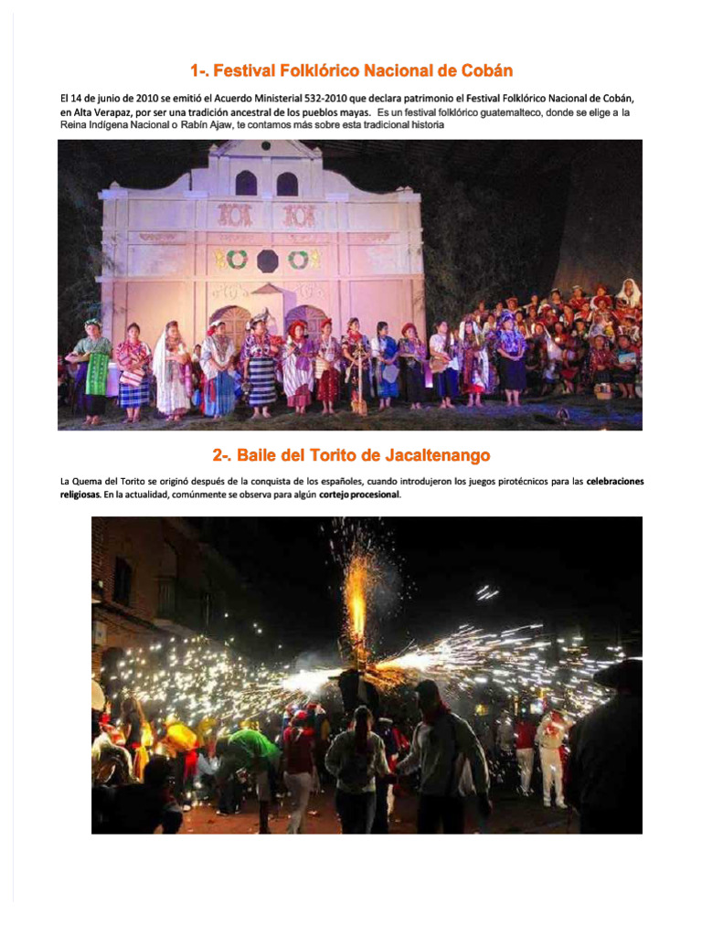 10 Patrimonios Culturales de Guatemala Compress | PDF | Guatemala