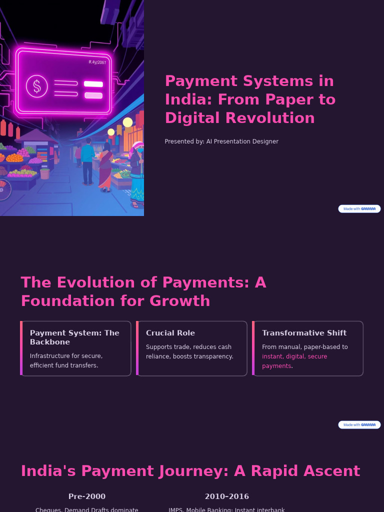 Payment Systems in India From Paper To Digital Revolution | PDF | Service Industries | Banking