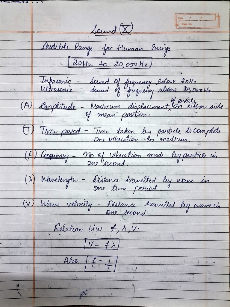 Sound Handwritten Notes Analysis | PDF