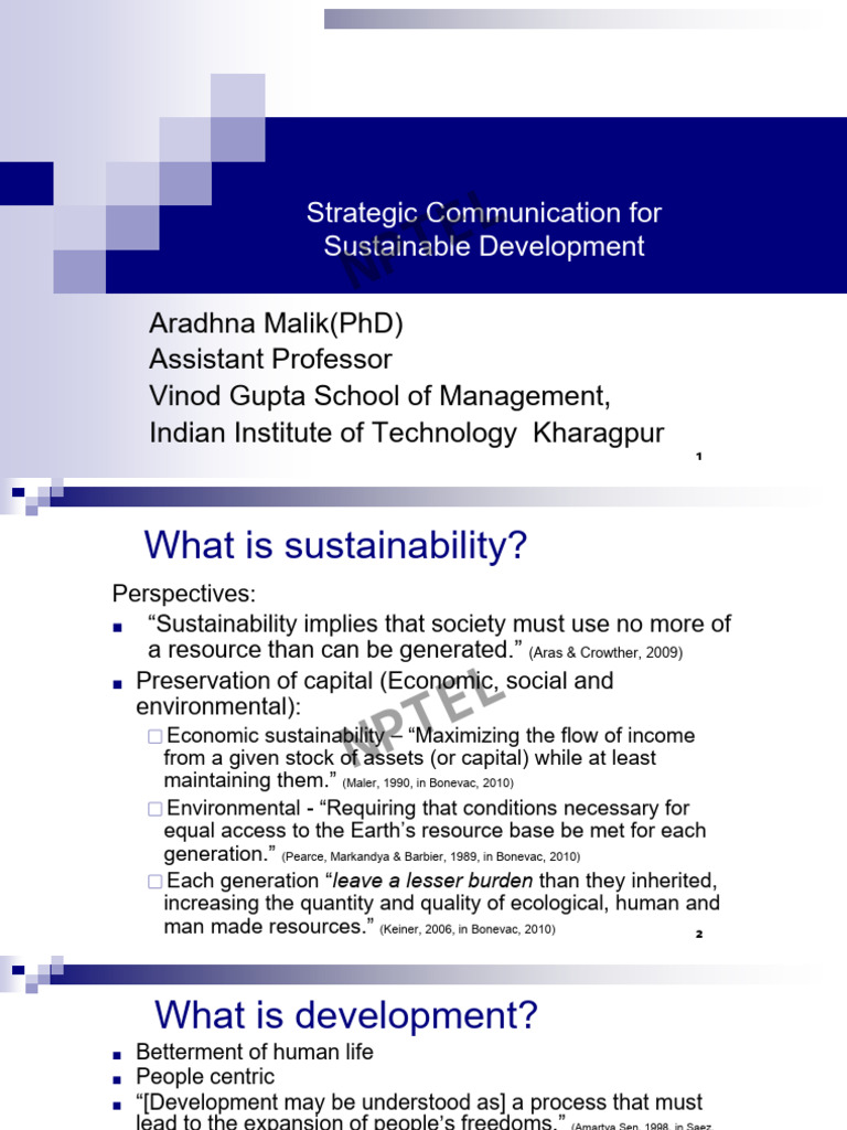 Strategic Communication for Sustainability | PDF | Sustainability ...