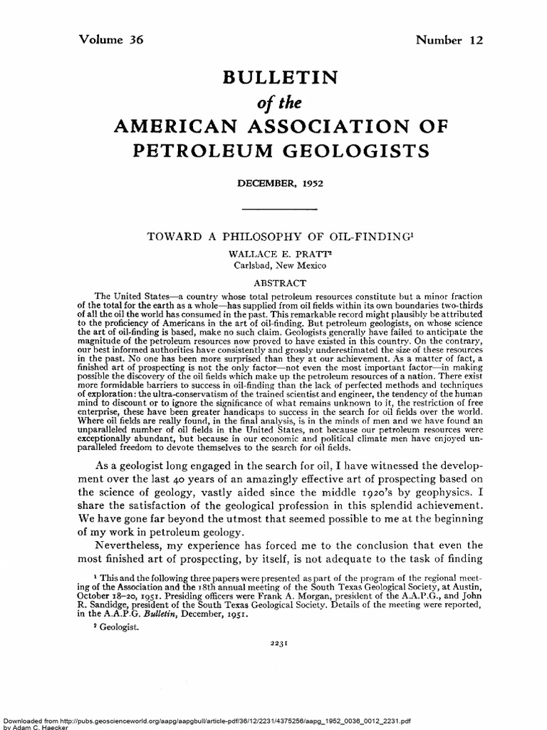 Philosophy of Oil-Finding Insights | PDF | Petroleum | Petroleum Reservoir