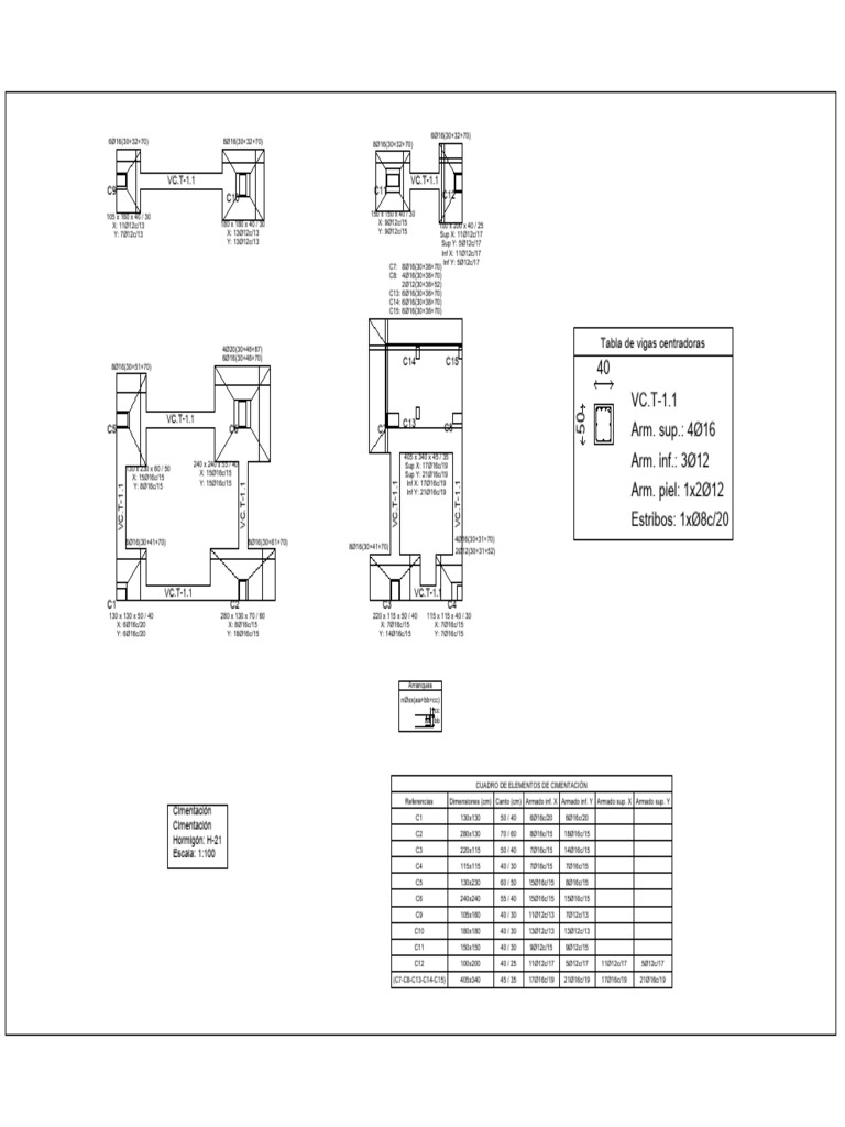 3 PLANO DE FUNDACIONES-Model | PDF