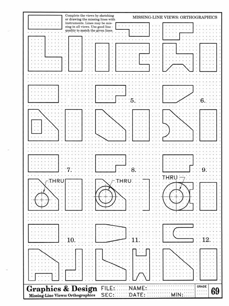 69 Missing-line Views - Orthographics | PDF