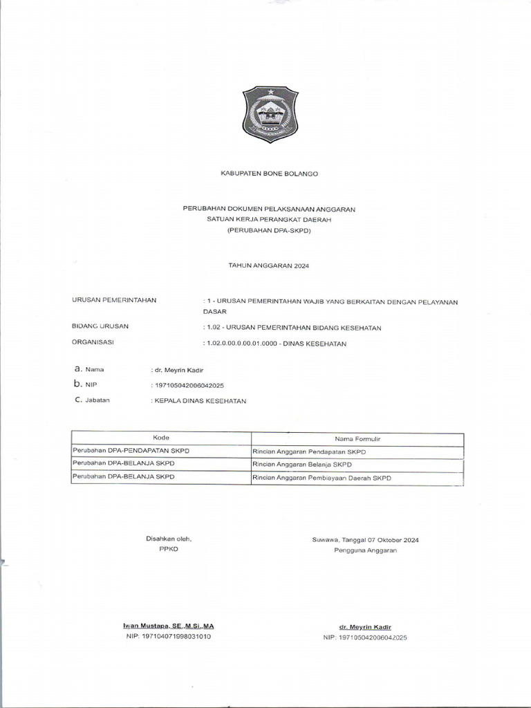 Dpa Perubahan 202420250122 | PDF