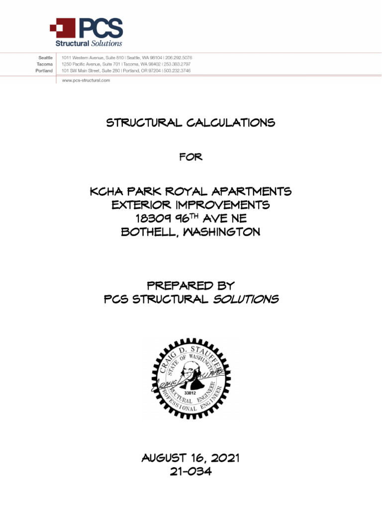 Structural Calculations: Solutions | PDF | Bending | Deformation ...