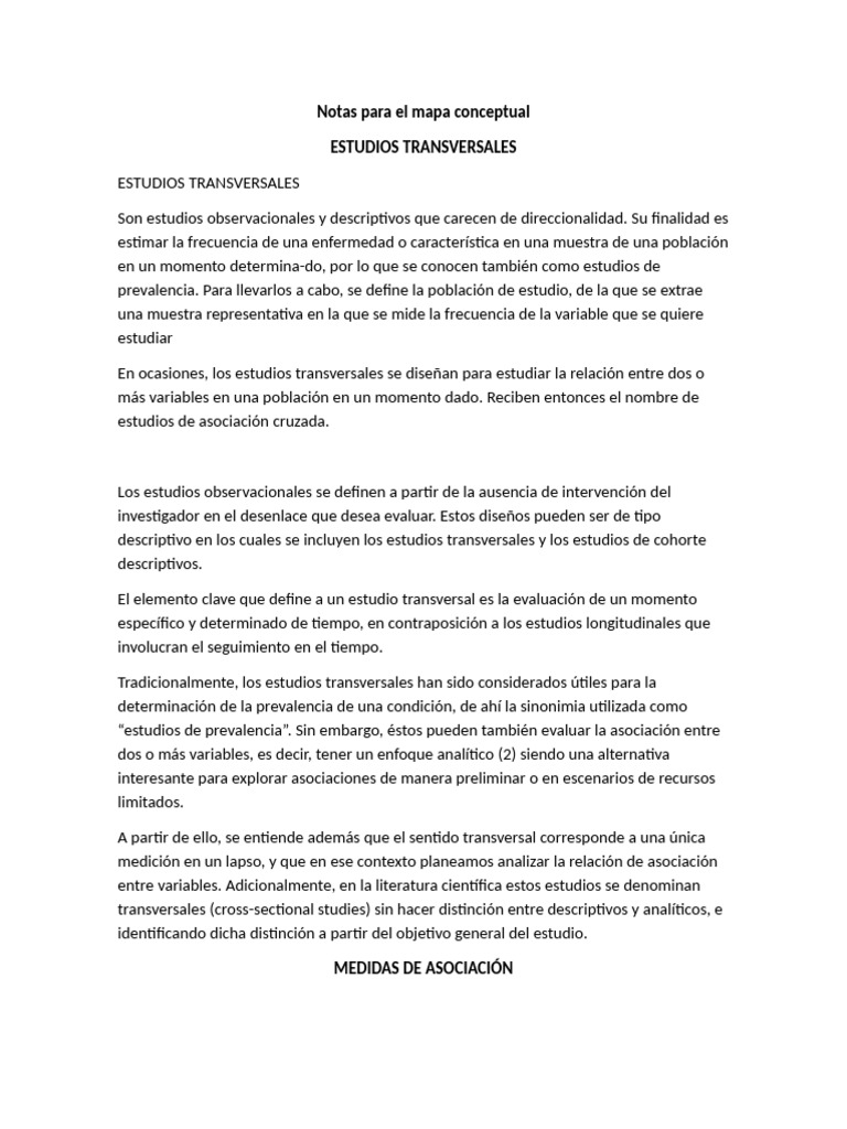 Estudios Transversales: Definición y Análisis | PDF | Análisis de ...