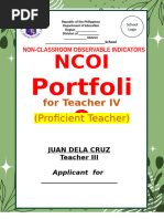 NCOI Annotations Form For Teacher III Applicant | PDF | Educational ...