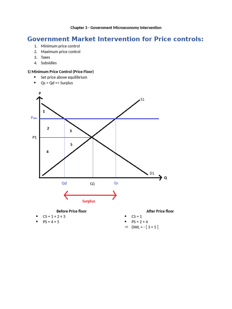 Government Intervention in Microeconomics | PDF | Income | Wealth