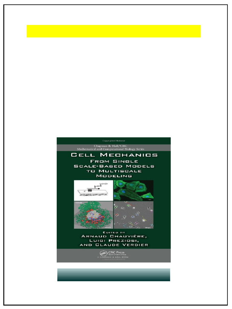 Cell Mechanics Arnaud Chauvière Ready To Read | PDF | Cell Migration ...