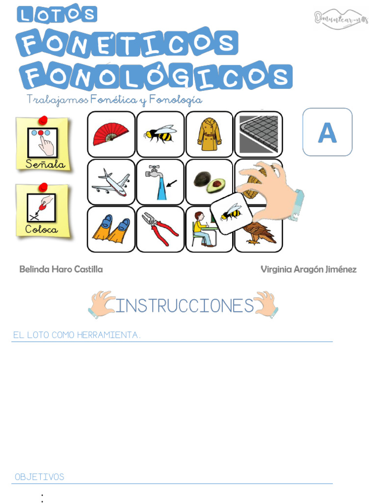 Lotos Fonéticos para Articulación de Sonidos | PDF | Fonema | Fonética